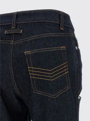 JEAN PAUL GAULTIER Cotton Denim Straight Jeans - Blue