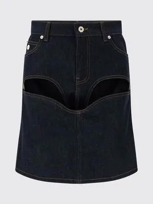 JEAN PAUL GAULTIER Cut-out Denim Mini Skirt - Blue