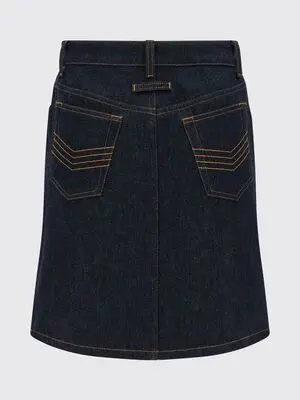 JEAN PAUL GAULTIER Cut-out Denim Mini Skirt - Blue