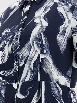 Erdem Floral Cotton Blend Shirt Dress
