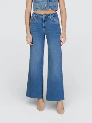 Liu Jo Flared Stretch Denim Jeans - Blue