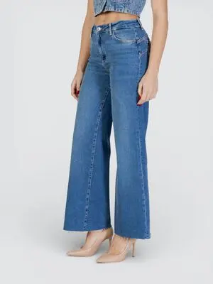 Liu Jo Flared Stretch Denim Jeans - Blue
