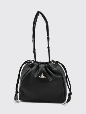 VIVIENNE WESTWOOD Hilary Grained Faux Leather Bucket Bag