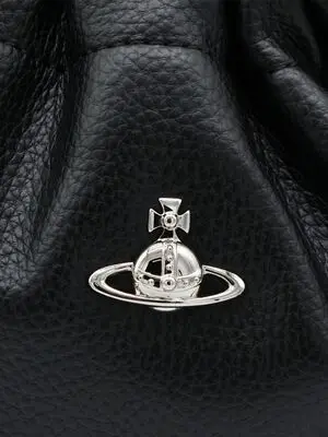 VIVIENNE WESTWOOD Hilary Grained Faux Leather Bucket Bag