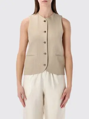 LOU LOU STUDIO Virgin Wool And Viscose Vest - Beige
