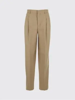 AMI Paris Tailored Wide Leg Pants - Beige