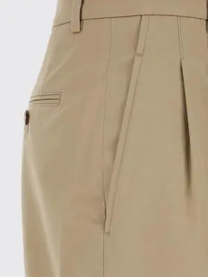 AMI Paris Tailored Wide Leg Pants - Beige