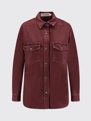 GOLDEN GOOSE Cotton Denim Shirt - Burnt