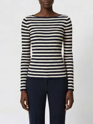 TWINSET Striped Ribbed Sweater