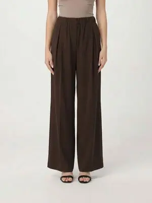 JIL SANDER Wide-leg Viscose Trousers - Brown