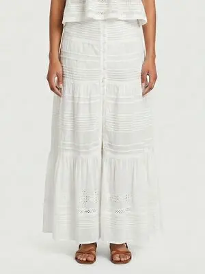 Isabel Marant Tiered Maxi Skirt - White