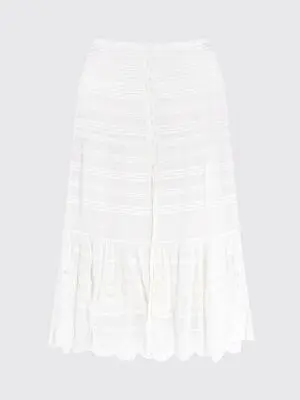 Isabel Marant Tiered Maxi Skirt - White