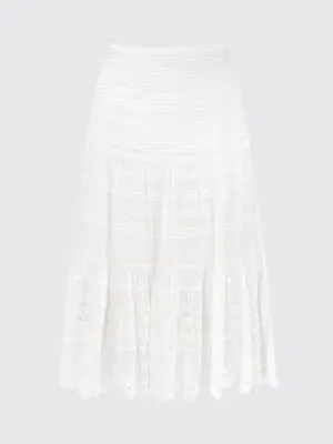 Isabel Marant Tiered Maxi Skirt - White