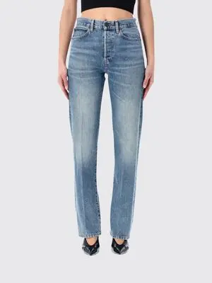 FRAME Straight Cotton Jeans - Denim