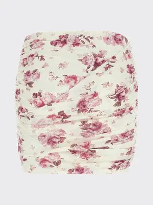 Magda Butrym Floral Print Crêpe Mini Skirt