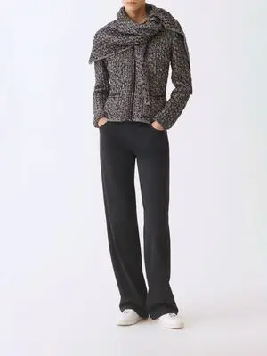 Fabiana Filippi Textured Zip-up Jacket - Grey