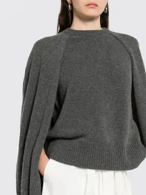 TOTEME Ribbed Knit Sweater - Grey