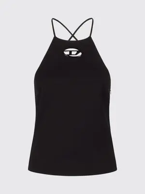 DIESEL® Halter Neck Crop Top With Monogram Detail