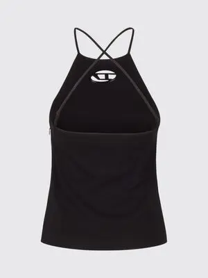 DIESEL® Halter Neck Crop Top With Monogram Detail