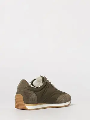 TOTEME Nylon And Suede Sneakers - Green