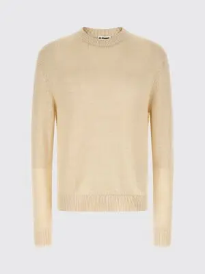 JIL SANDER Crew Neck Pullover - Beige