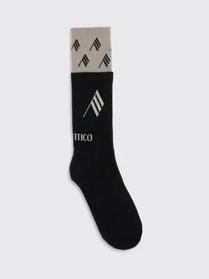 Attico Ribbed Socks - Black