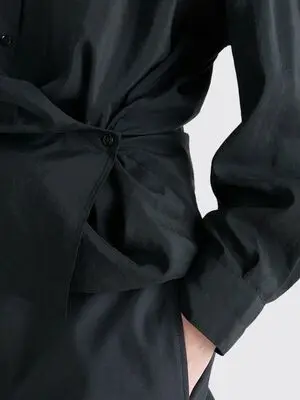 LEMAIRE Silk Shirt - Black