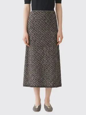 Fabiana Filippi Midi Pencil Skirt In Cotton Blend - Blue