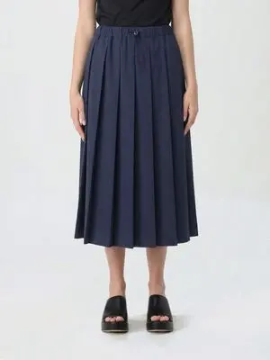 Fabiana Filippi Pleated Midi Skirt - Blue