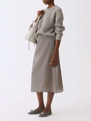 Fabiana Filippi Virgin Wool, Cashmere, And Silk Knit Top