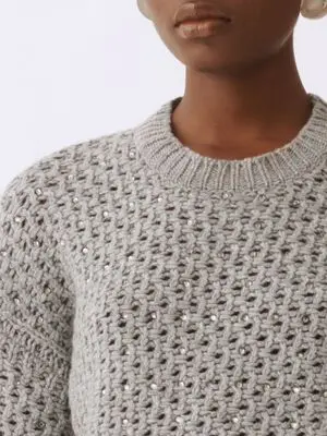 Fabiana Filippi Virgin Wool, Cashmere, And Silk Knit Top