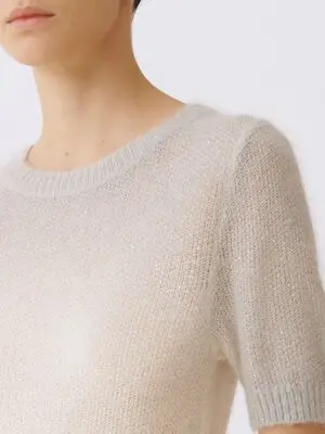 Fabiana Filippi Wool And Cashmere Crew Neck Knit Top