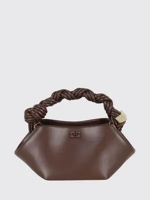 GANNI Ganni Twisted Top Handle Bag Brown