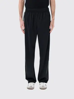 ADIDAS ORIGINALS Recycled Fabric Jogging Trousers With Embroidered Logo - Black