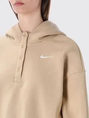Nike Phoenix Fleece Cotton Blend Sweatshirt - Beige