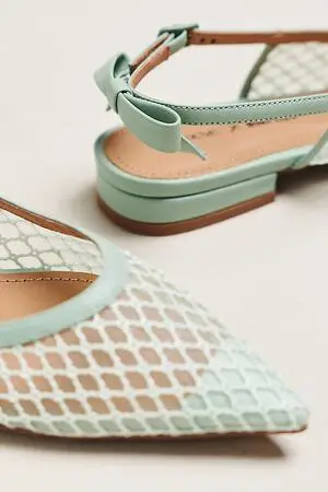 BIBI LOU Maeve X Bow Slingback Flats