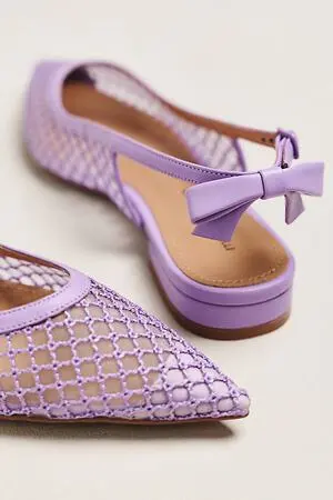 BIBI LOU Maeve X Slingback Flats - Lilac