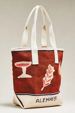 ALEMAIS Soleil D'amour Patch Shopper Tote Bag