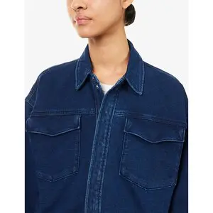 Good American Cropped Denim Jacket