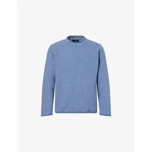 FINISTERRE Barents Crewneck Wool-blend Jumper - Denim