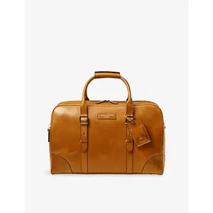 ASPINAL OF LONDON Large Harrison Leather Weekender Bag - Chestnut