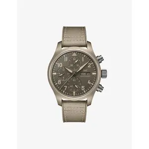 IWC SCHAFFHAUSEN Pilot's Chronograph 41 Top-gun Edition Ceramic Automatic Watch - Mojave Ceramic