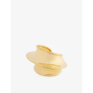 MISHO 24ct Yellow -plated Bronze Cuff Bangle - Gold