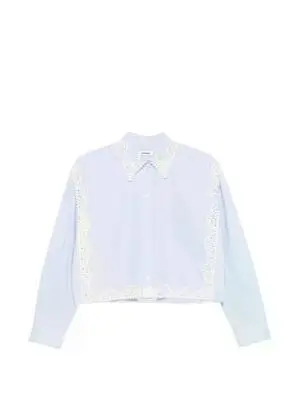 Sandro Lace-trimmed Shirt - Blue