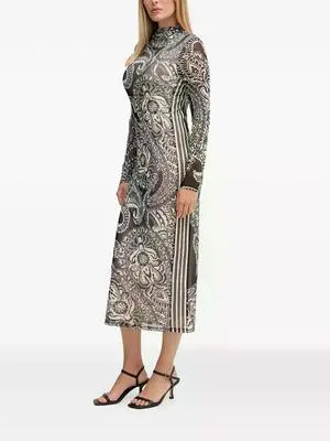 MARC AUREL Patterned Midi Dress