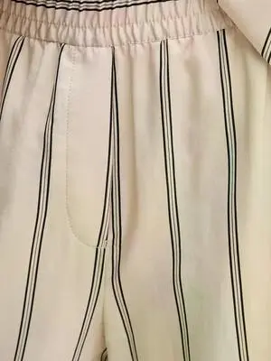 MARC AUREL Striped Wide Leg Trousers