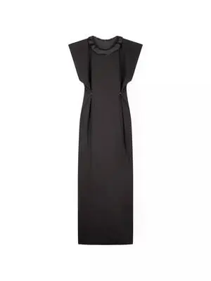 Coperni Structured Shoulders Adjustable Midi Dress
