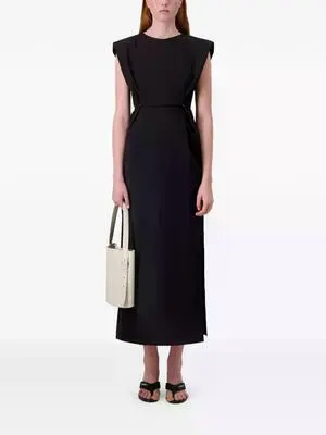 Coperni Structured Shoulders Adjustable Midi Dress