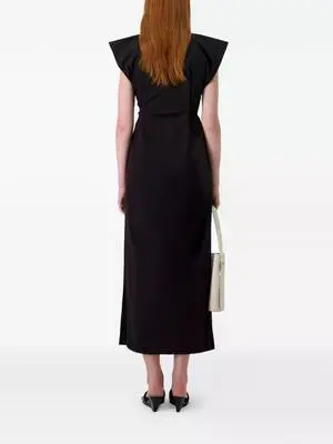 Coperni Structured Shoulders Adjustable Midi Dress