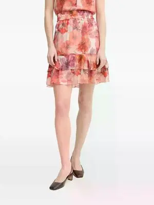 MARC AUREL Floral-pattern Mini Skirt